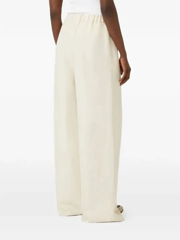Max Mara Linen And Silk Trousers - Cream