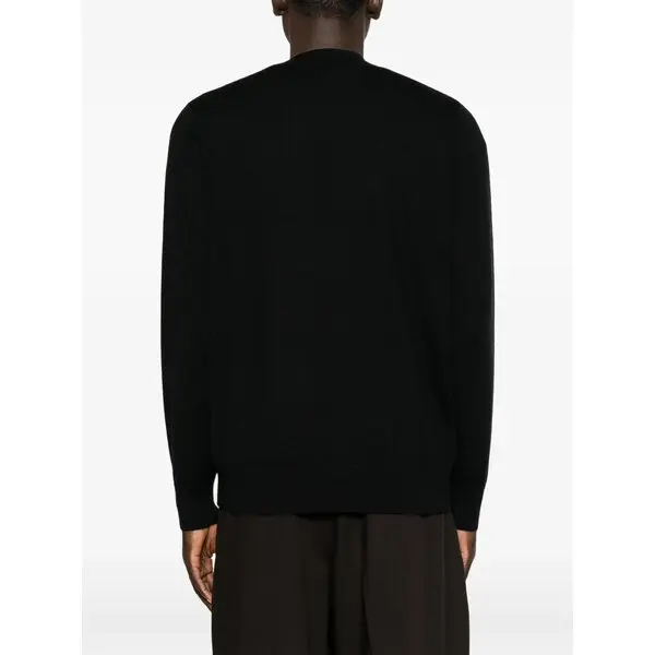 Dries Van Noten Merino Wool Knit Cardigan - Black