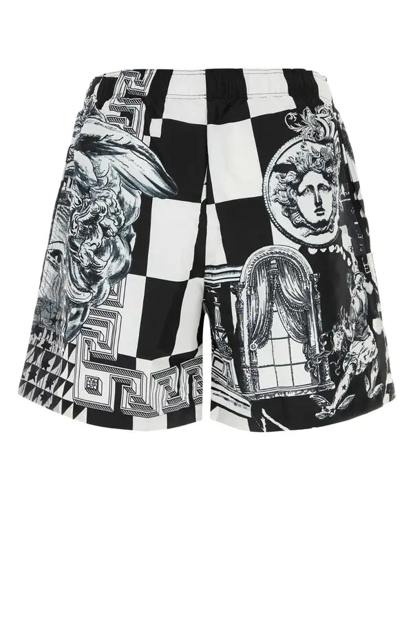 Versace Printed Polyester Swimming Shorts