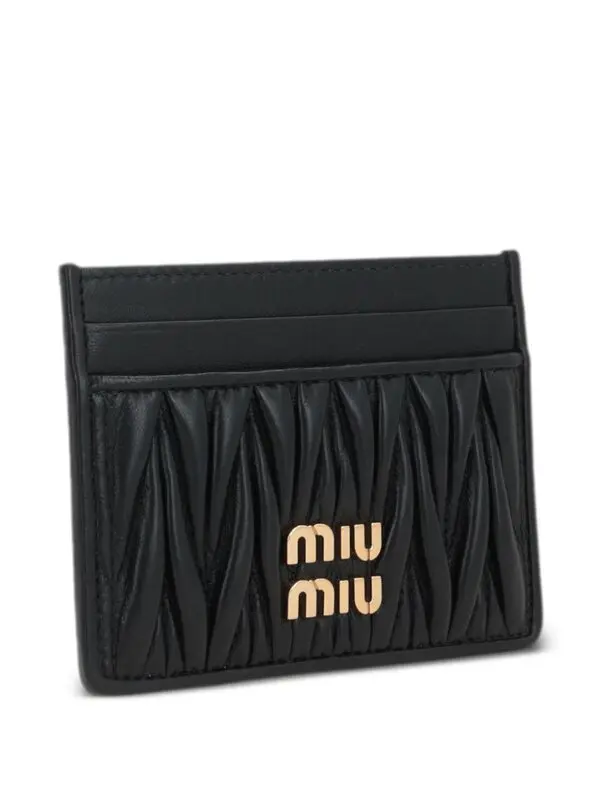 Miu Miu Matelassé Nappa Leather Card Holder