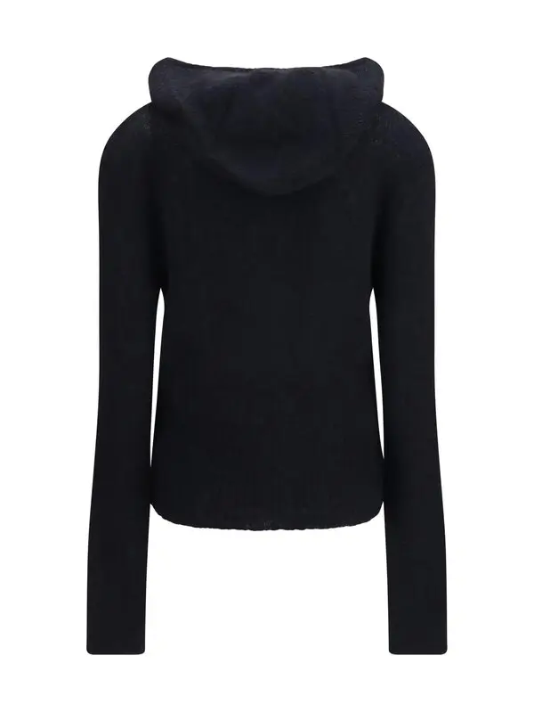 Our Legacy Alpaca-blend Zip-up Hoodie - Black