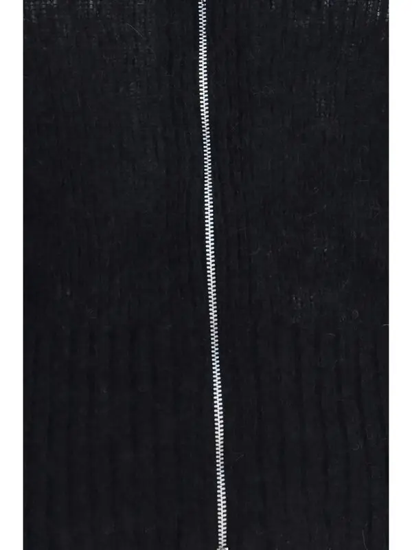 Our Legacy Alpaca-blend Zip-up Hoodie - Black