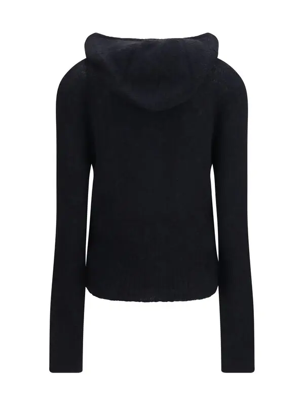 Our Legacy Alpaca-blend Zip-up Hoodie - Black