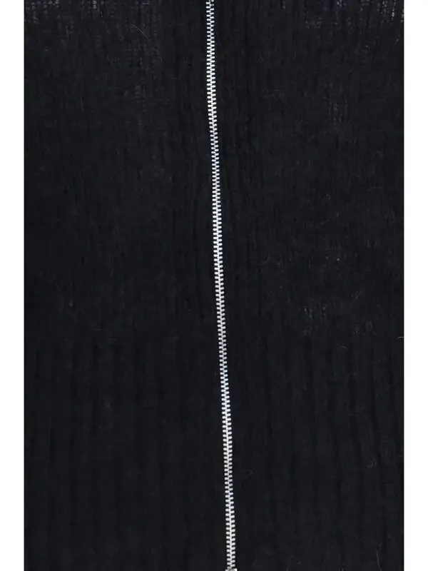 Our Legacy Alpaca-blend Zip-up Hoodie - Black