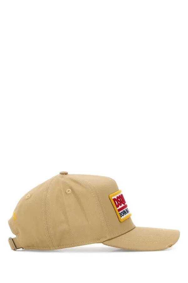 Dsquared2 Beige Cotton Baseball Cap
