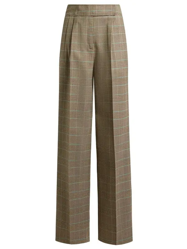 Etro Prince Of Wales Stretch Wool Trousers