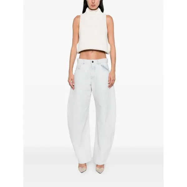 Alaïa Low Round Denim Jeans