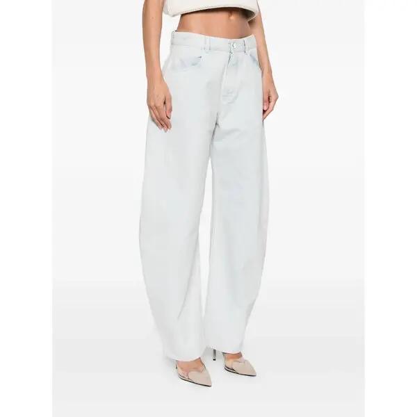 Alaïa Low Round Denim Jeans