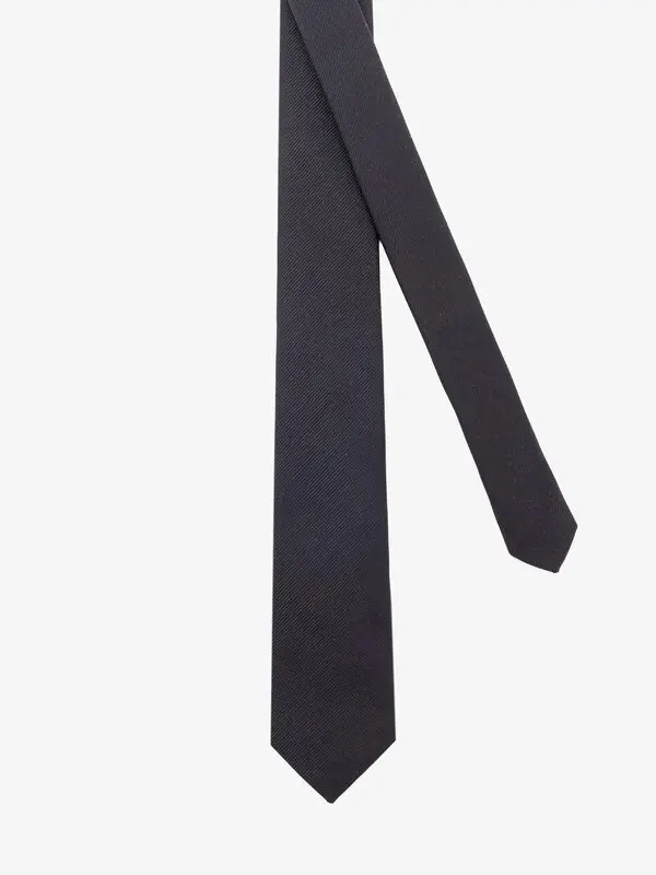 Saint Laurent Silk Tie - Black
