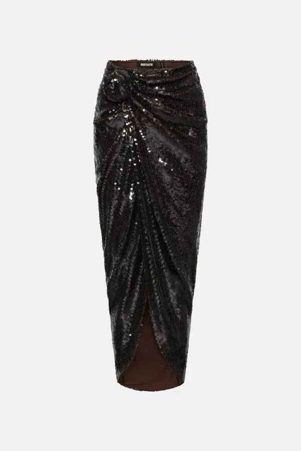 ROTATE BY BIRGER CHRISTENSEN Sequins Knot Skirt - Multicolor