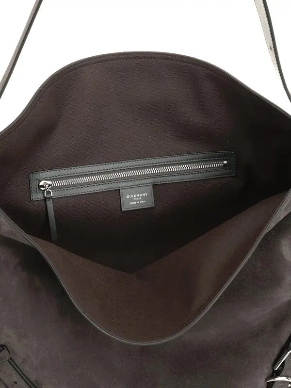 Givenchy Voyou Suede Shoulder Bag - Gray
