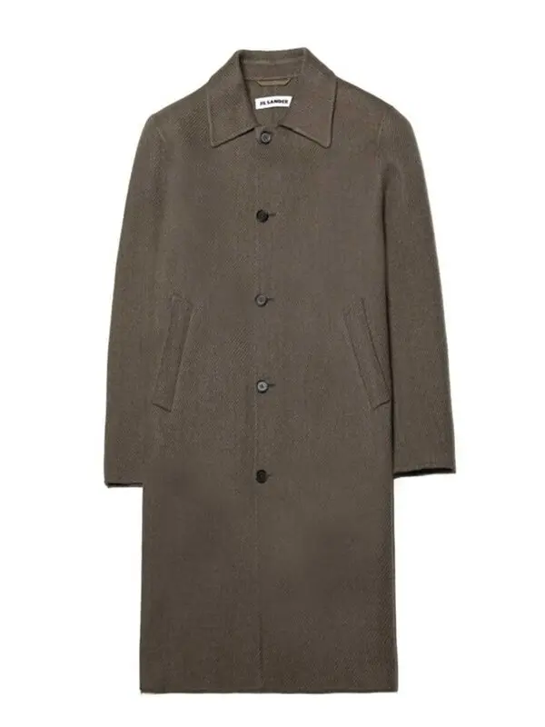 JIL SANDER Double-breasted Sporty Coat - Green