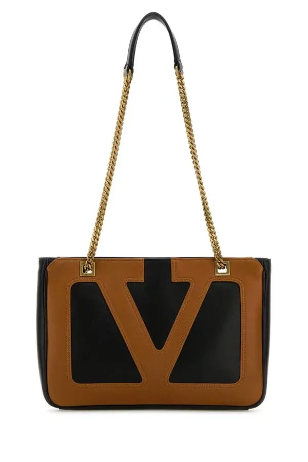 Valentino Garavani Nappa Leather Small Viva Superstar Shoulder Bag - Black