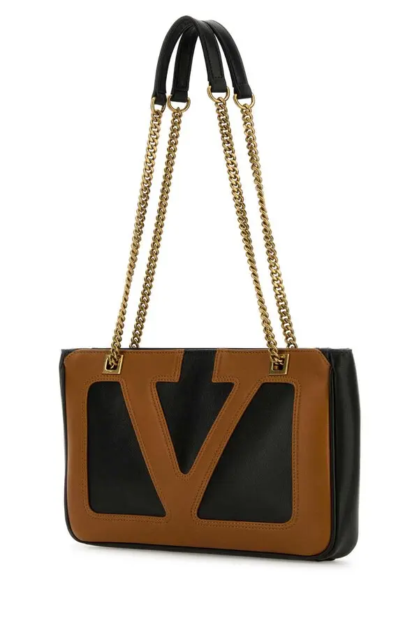 Valentino Garavani Nappa Leather Small Viva Superstar Shoulder Bag - Black