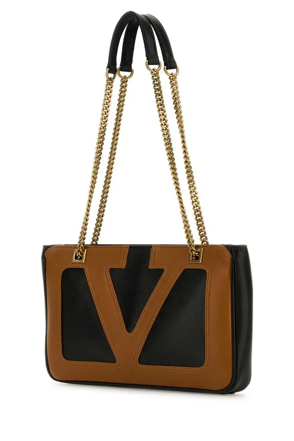 Valentino Garavani Nappa Leather Shoulder Bag - Black