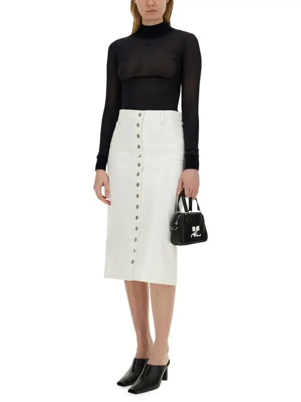 COURREGES Cotton Skirt