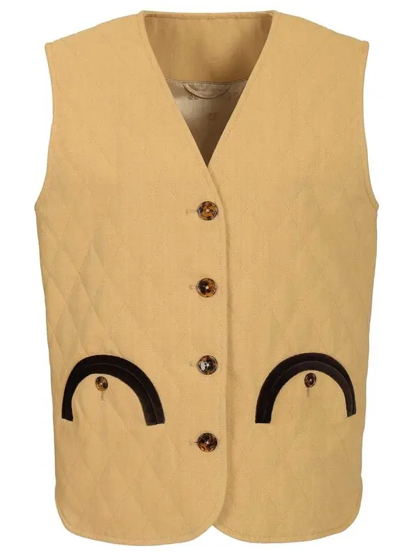 BLAZÉ MILANO Ghost Suffolk Gilet - Brown