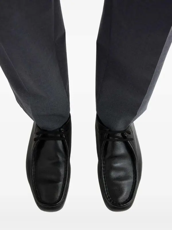 JIL SANDER Leather Loafers - Black