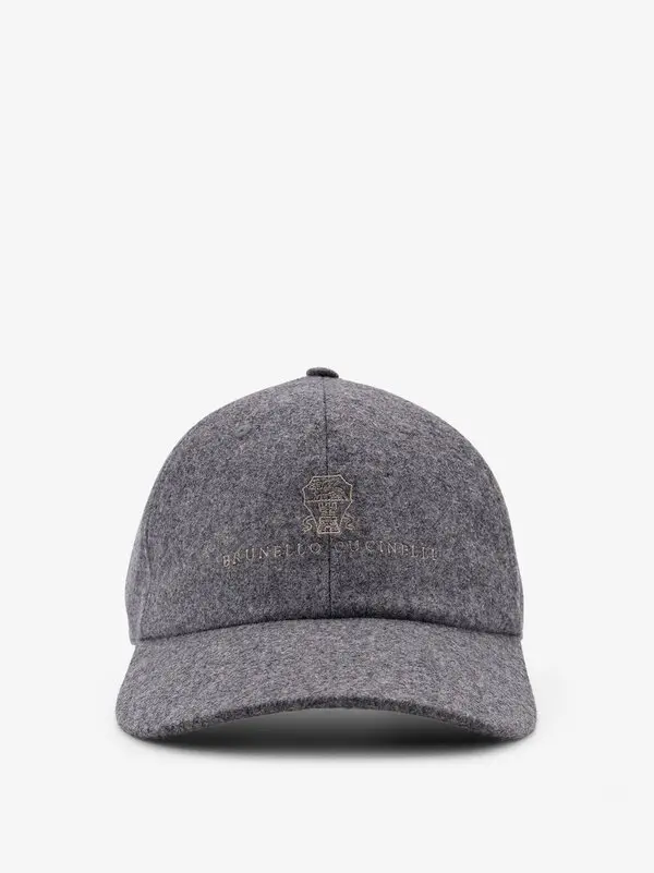 Brunello Cucinelli Virgin Wool Baseball Hat - Multicolor