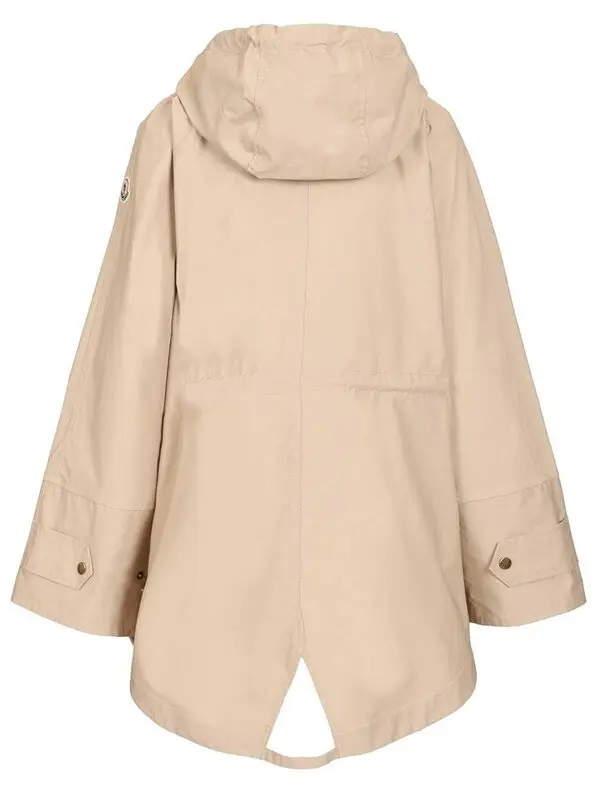 Moncler Brunnera Long Parka - Cream