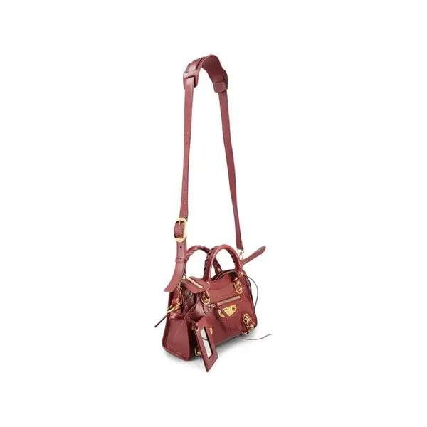 Balenciaga Grained Leather Mini Handbag - Red