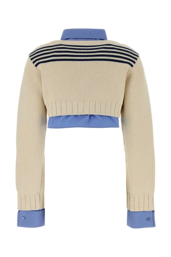 Balenciaga Ivory Cotton Sweater