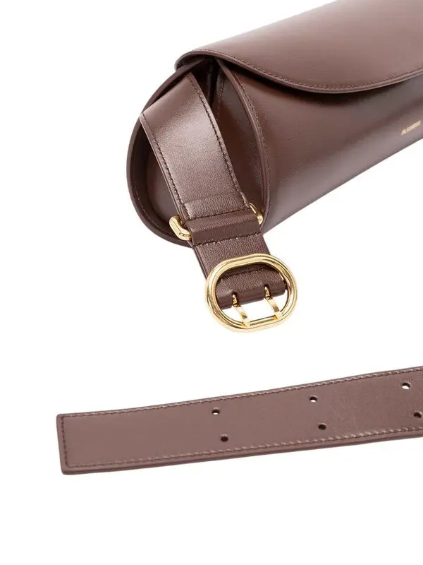 JIL SANDER Small Cannolo Iconic Line Shoulder Bag