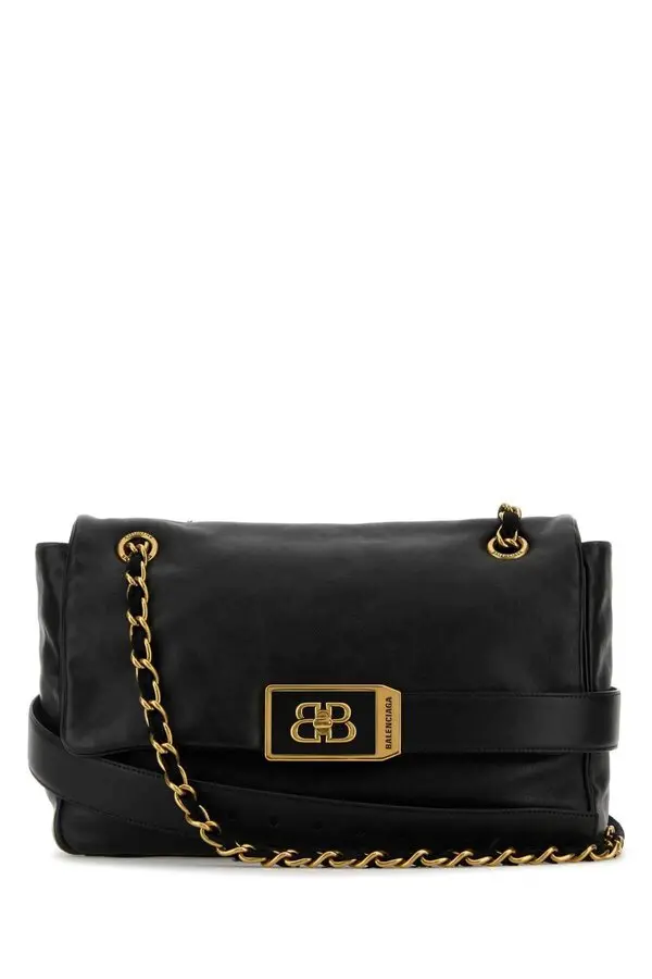 Balenciaga Leather Medium Modu Shoulder Bag