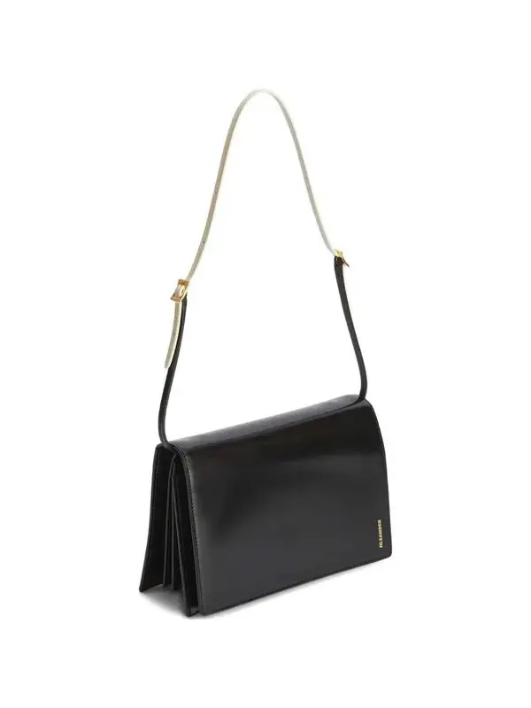 JIL SANDER Small File Leather Shoulder Bag