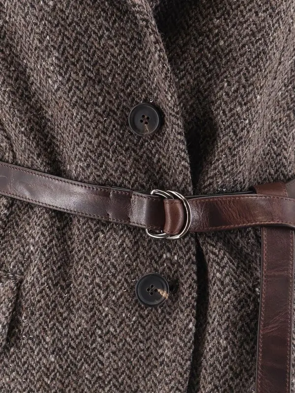 Brunello Cucinelli Sleeveless Blazer With Belt