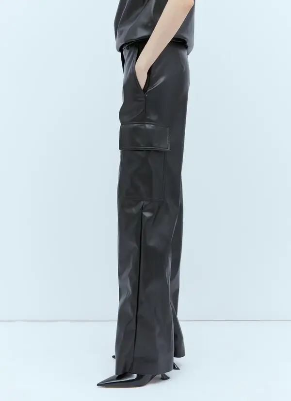 Stella McCartney Cargo Vegan Leather Pants