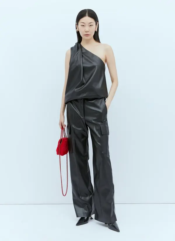 Stella McCartney Cargo Vegan Leather Pants