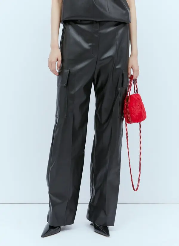 Stella McCartney Cargo Vegan Leather Pants