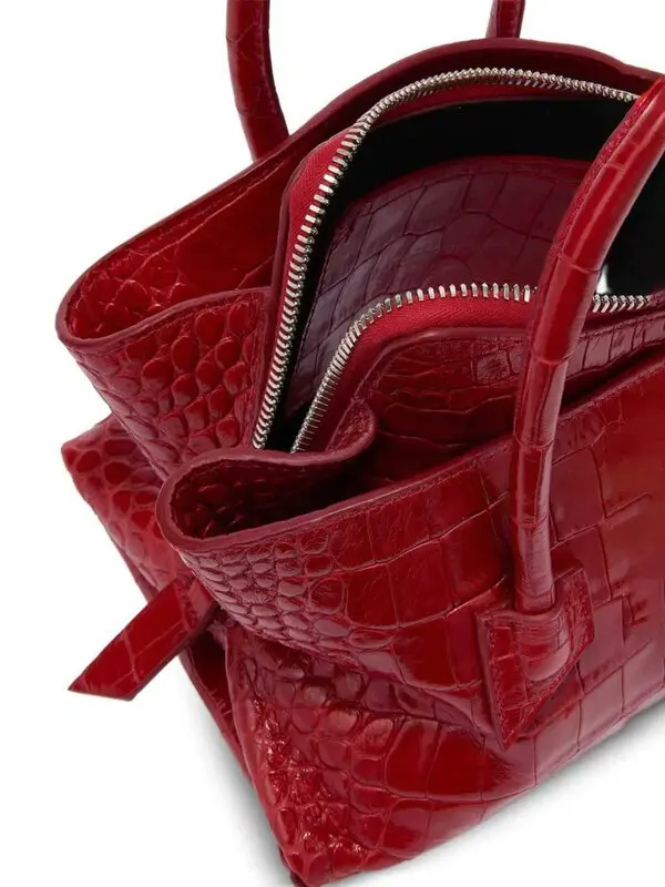 Attico Crocodile-effect Tote Bag