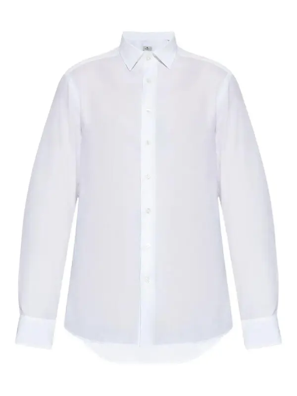 Etro Cotton Jacquard Shirt With Gecko Motif