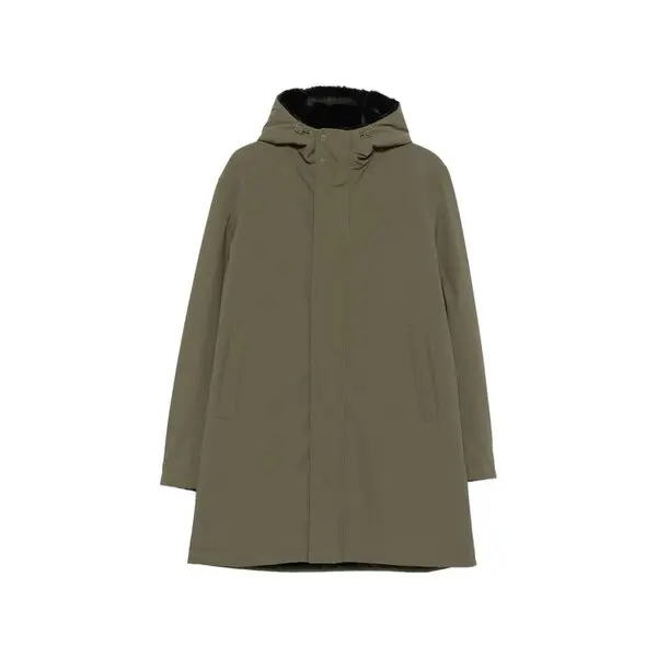 Herno Faux-fur Trim Parka - Green