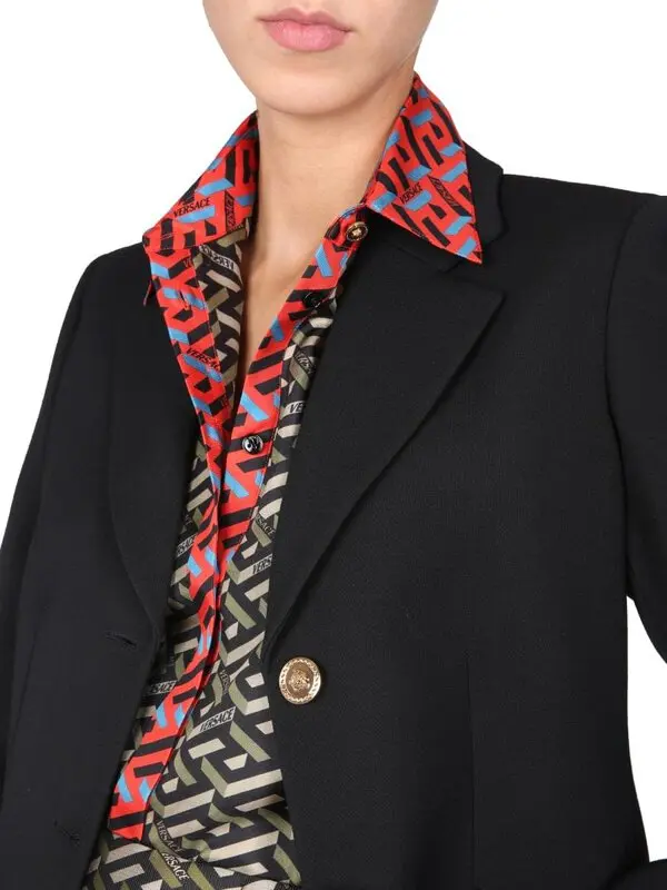 Versace Jacket With Medusa Button