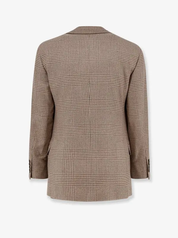 Brunello Cucinelli Single-breasted Wool And Cashmere Blazer - Brown
