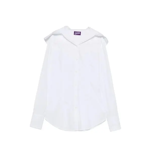 JEAN PAUL GAULTIER Cotton Hooded Shirt - White