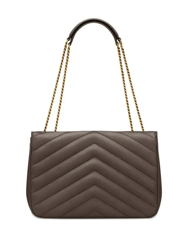 Saint Laurent Loulou Matelassé Lambskin Bag - Gray