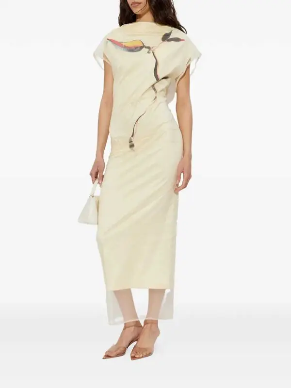 Sportmax Viale Printed Long Dress