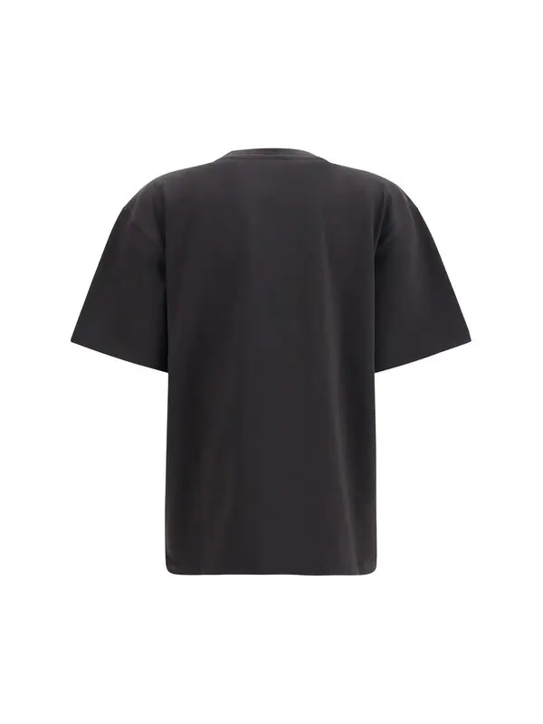 GANNI Tiger Cotton T-shirt - Black
