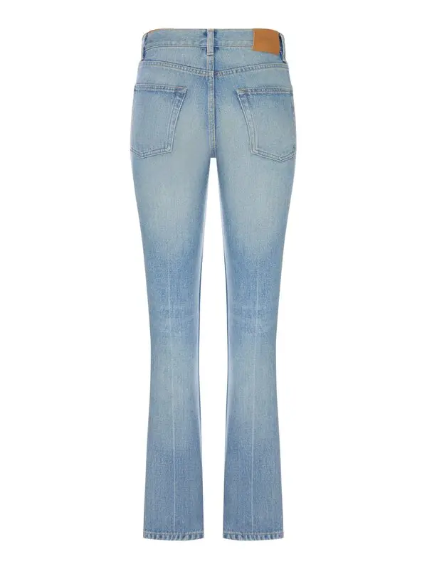Saint Laurent Jeans Dritti In Denim Authentic