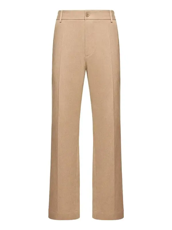 Moncler Sartorial Cotton Trousers - Cream