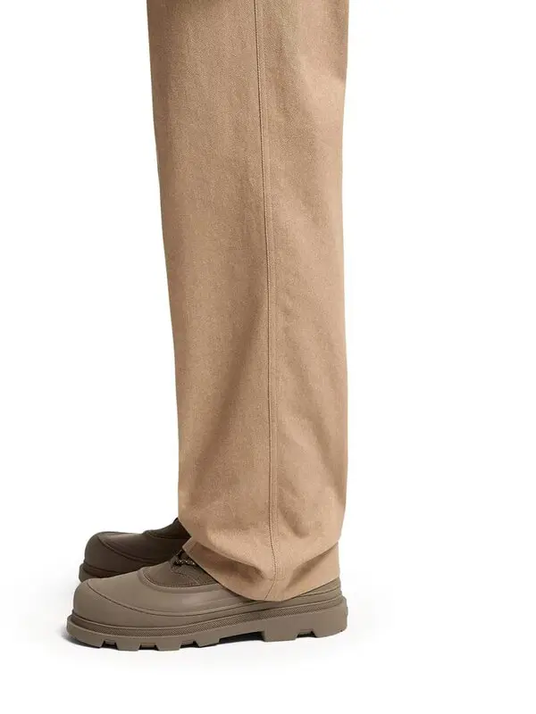 Moncler Sartorial Cotton Trousers - Cream