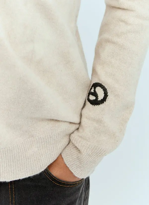 Acne Studios Wool-blend Cardigan - Cream