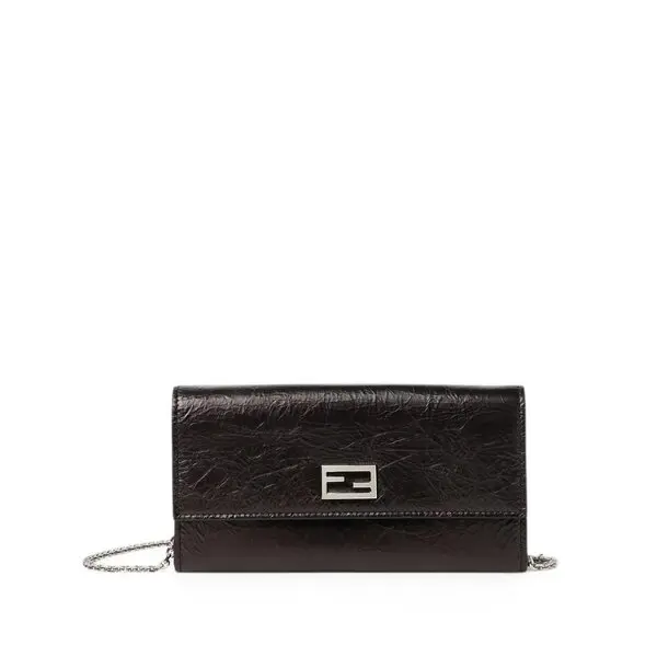Fendi Calf Leather Tote Bags - Black