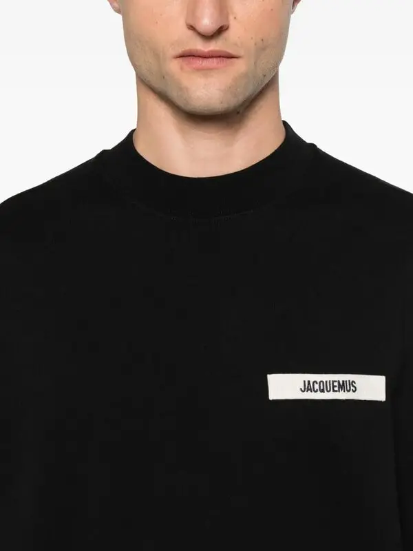 Jacquemus Le Sweatshirt Grosgrain Sweatshirt - Black