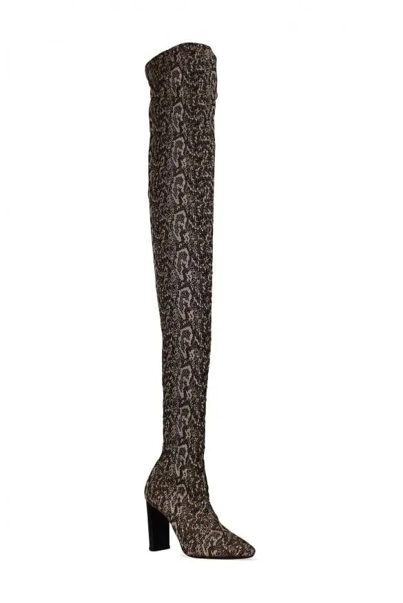 Saint Laurent Moon Thigh-high Boots