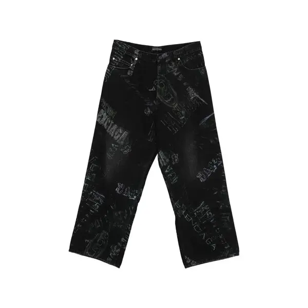 Balenciaga Denim Wide-leg Jeans